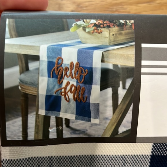 Kirklands | Accents | Hello Fall Table Runner Nwt Harvest Collection ...